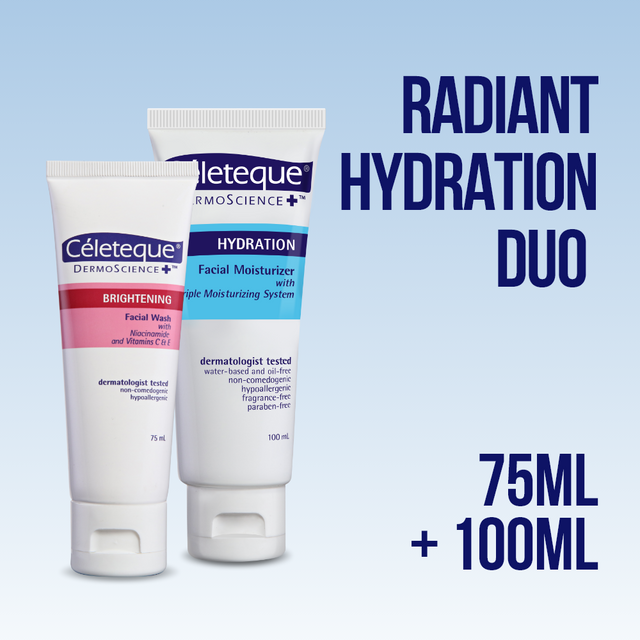 Celeteque Radiant Hydration Duo (Brightening Facial Wash 75ml + Hydrat ...