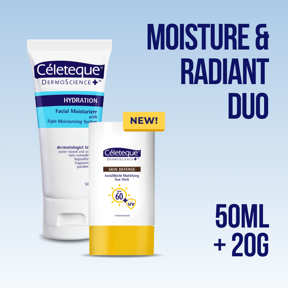 Celeteque Moisture & Radiant Duo (Hydration Facial Moisturizer 50ml ...