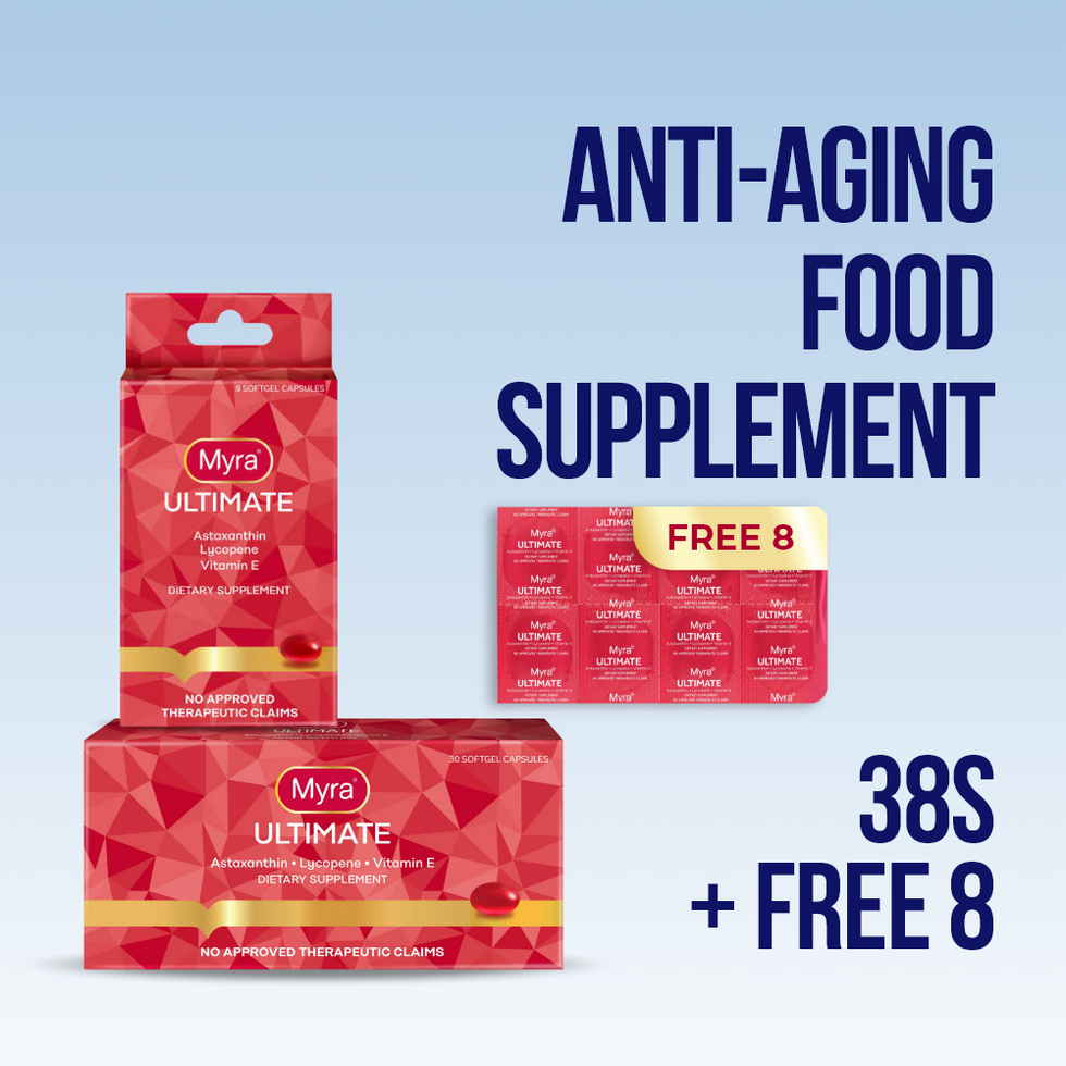 Myra Ultimate with Astaxanthin 38 Capsules + FREE Myra Ultimate 8 Caps ...