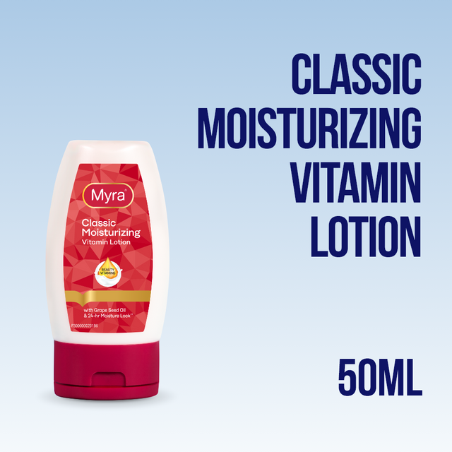 Myra Classic Moisturizing Vitamin Lotion 50mL – UL Skin Sciences, Inc.