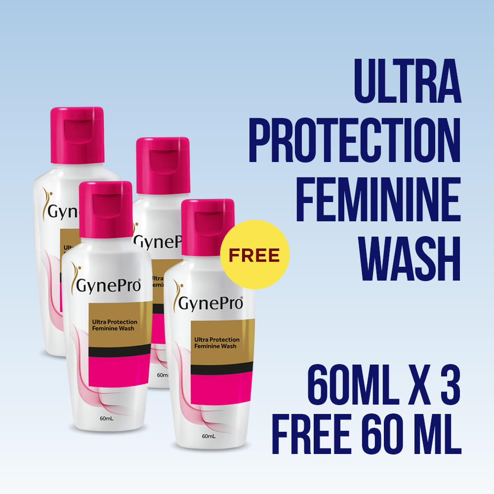 BUY 3 Gynepro Ultra Protection Feminine Wash 60ml Get 1 FREE Gynepro U ...