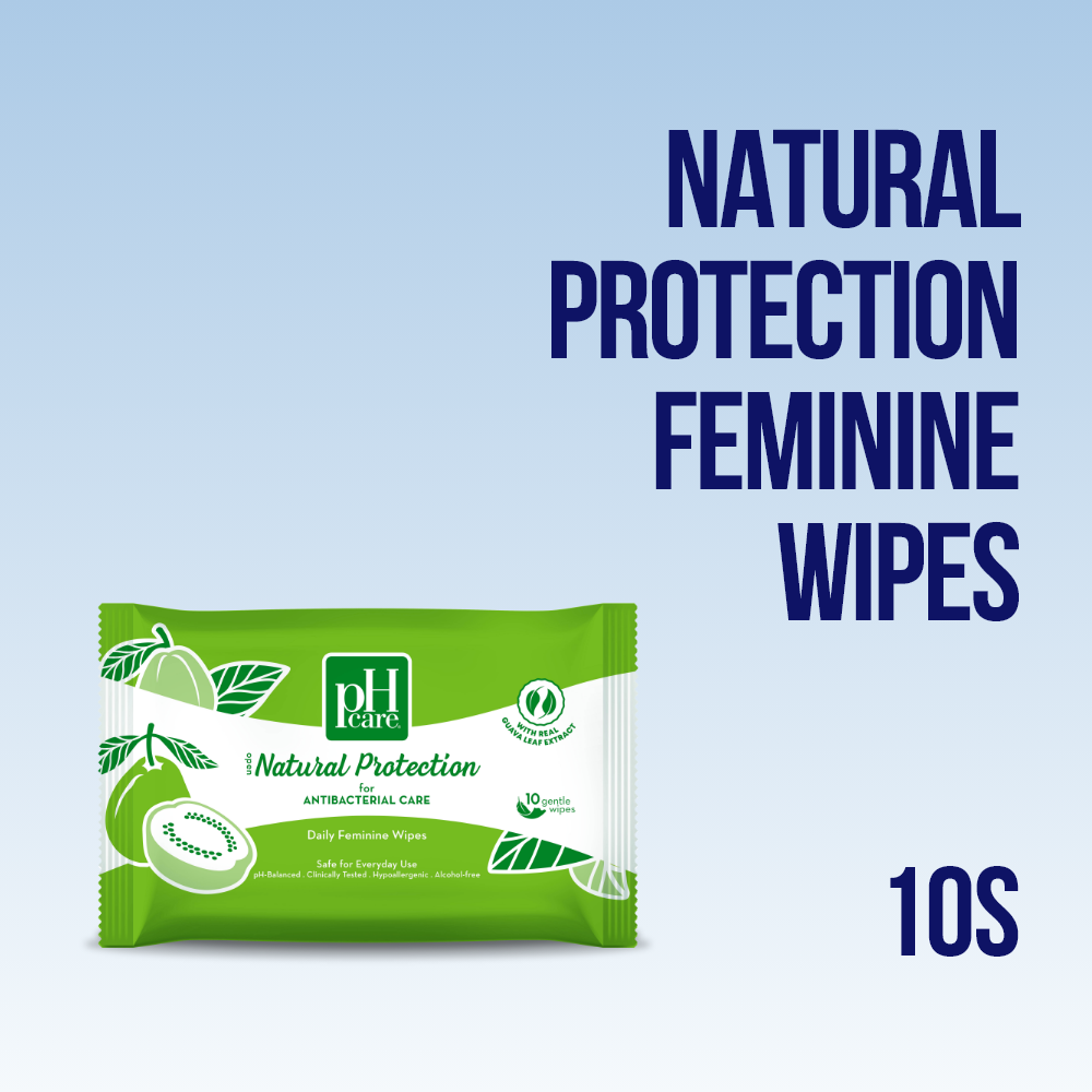 pH Care Daily Feminine Wipes Natural Protection 10 Sheets – UL Skin ...