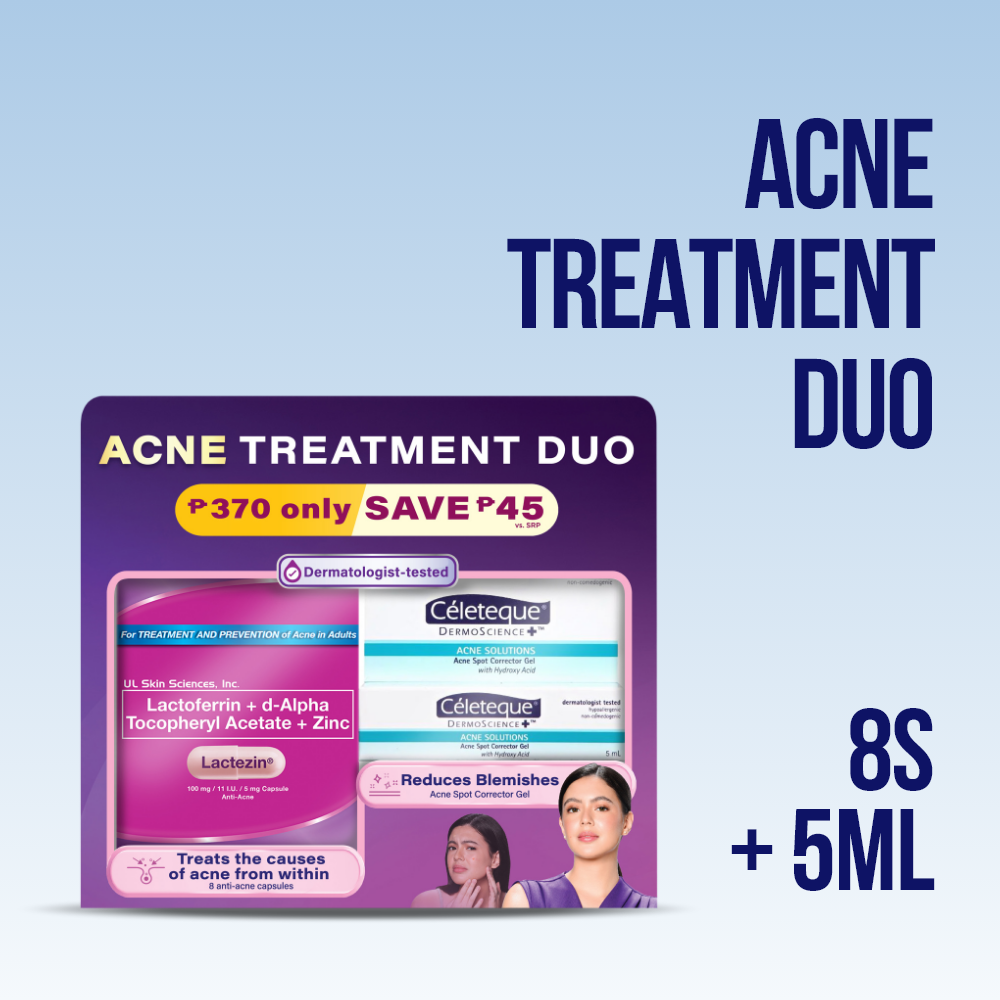 Lactezin Acne Treatment Duo (Lactezin 8 capsules + Celeteque Acne Spot ...