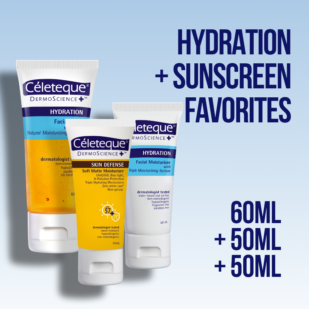 Céleteque® DermoScience™ Hydration + Sunscreen Favorites (with SPF50 ...